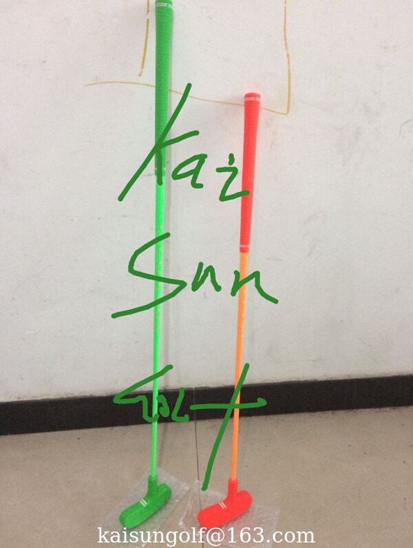 mini fluorescent golf putter in black light (glow in uv light ), mini ...